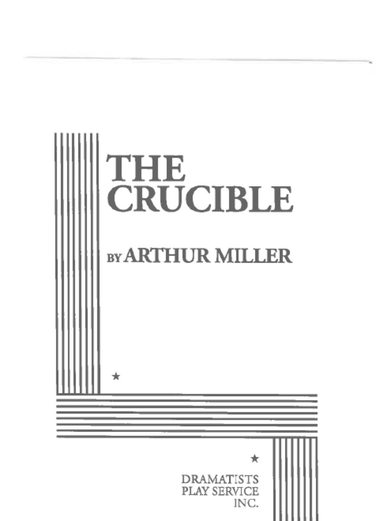 The Crucible by Arthur Miller Script PDF | PDF