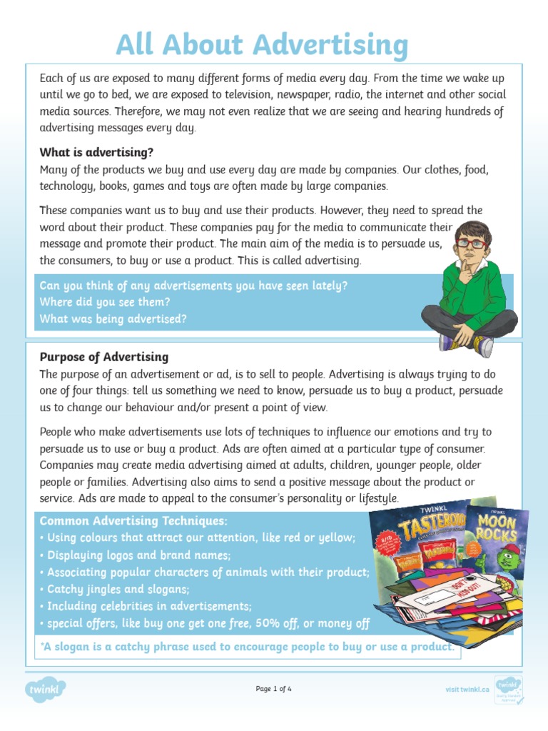 All About Advertising Fact File | PDF | Advertising | Brand