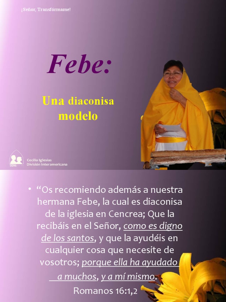 Febe Una Diaconisa Modelo | PDF