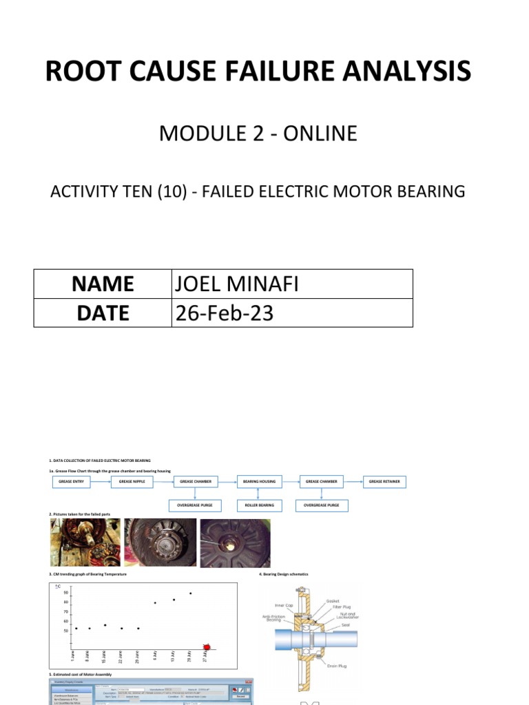 Report On Investigation of Bearing Failure On Drive Motor | PDF | Bearing (Mechanical) | Engines