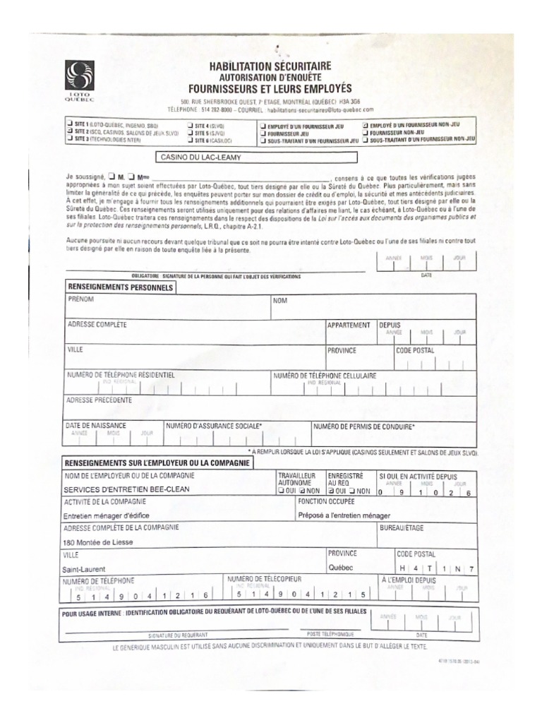 Habilitation Securitaire | PDF