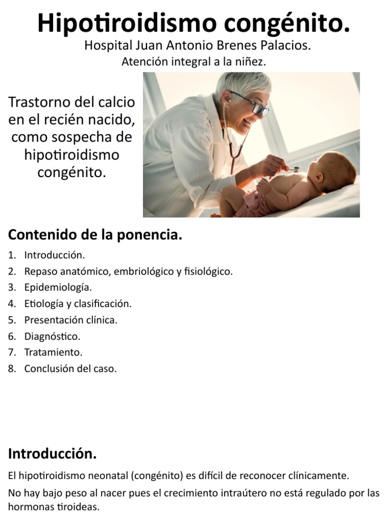 Hipotiroidismo Congénito en Recién Nacidos | PDF | Tiroides | Órgano ...