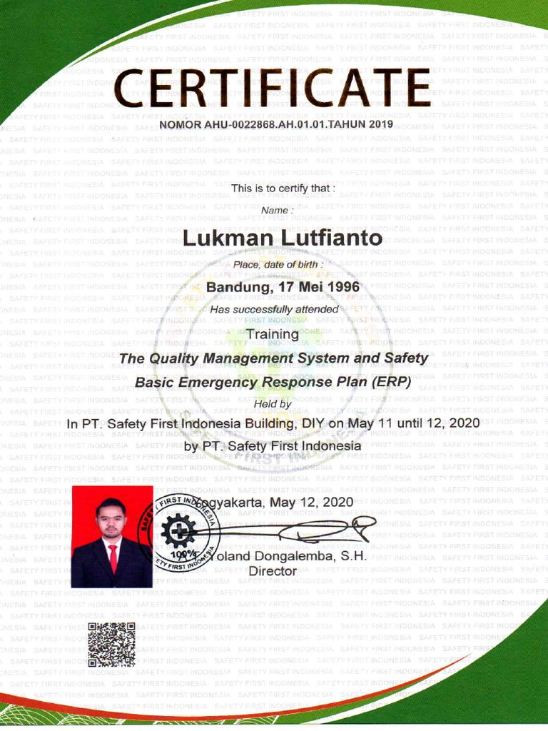 Certificate Training ERP | PDF Certificate Training ERP | PDF