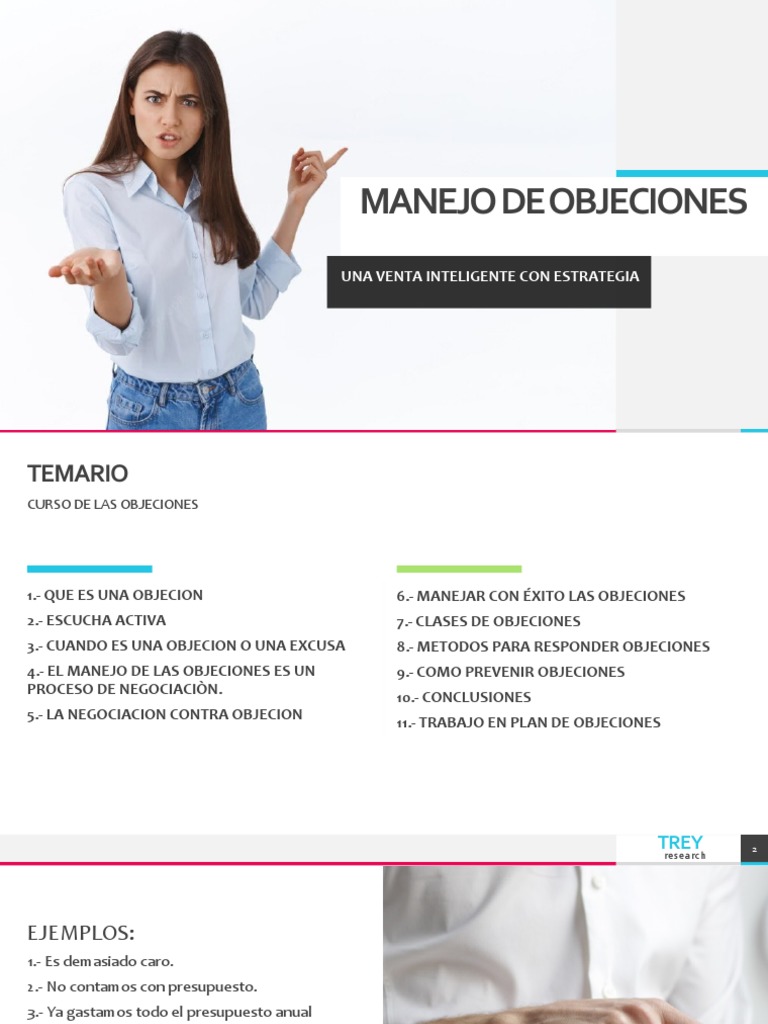 Manejo de Objeciones | PDF | Negociación | Presupuesto