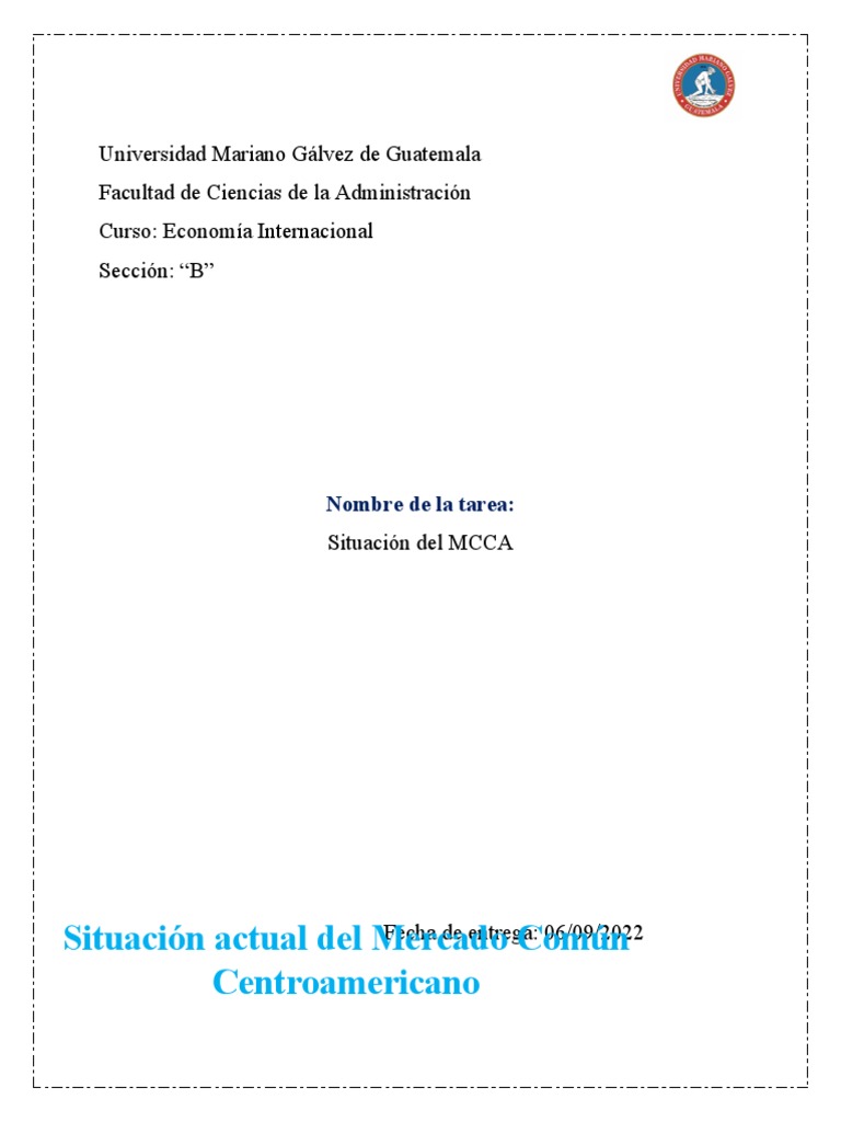 Situación del MCCA en Centroamérica | PDF | Centroamérica | Guatemala