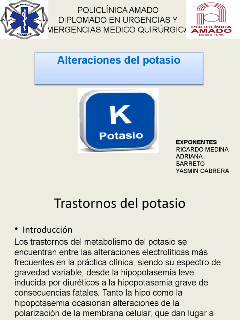 Trastornos Del Potasio | PDF
