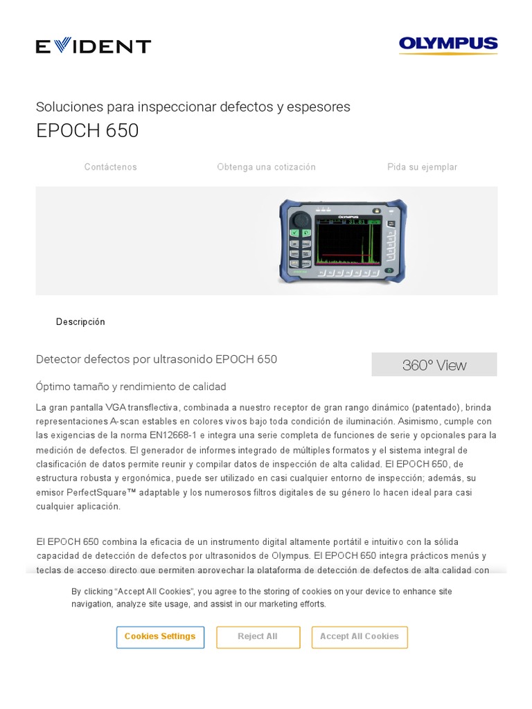 Olympus EPOCH 650 | PDF | Monitor de computadora | USB