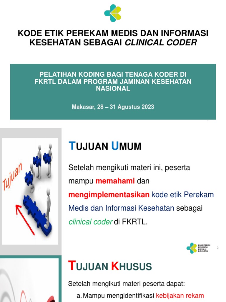 Pelatihan Etik Koder Rekam Medis | PDF | Pengembangan Diri | Kesehatan ...