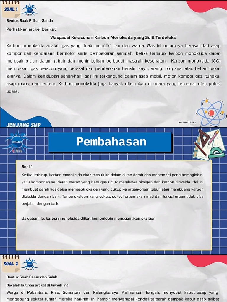 Contoh Soal STEM - Presentasi | PDF