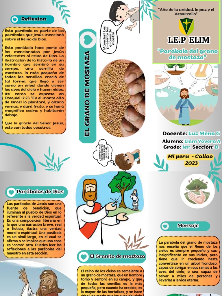 Parabola Del Grano de Mostaza | Descargar gratis PDF | Parábolas de ...