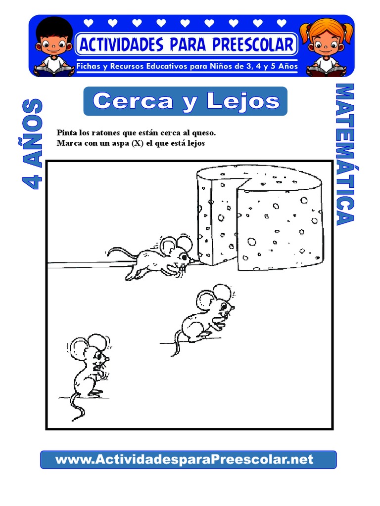 Cerca y Lejos para Niños de 4 Años | PDF