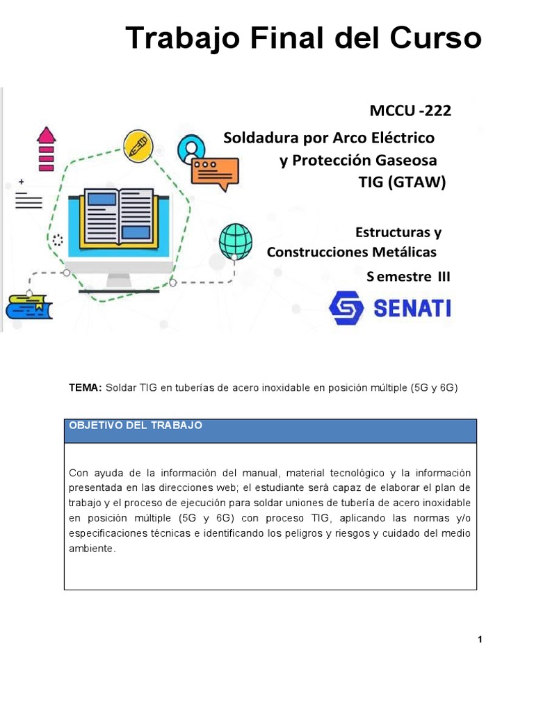 Mccu - Mccu-222 - Trabajofinal Rios Cruz Bruno | PDF | Soldadura ...