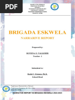 Briga Eskwela Accom Rep | PDF | Learning