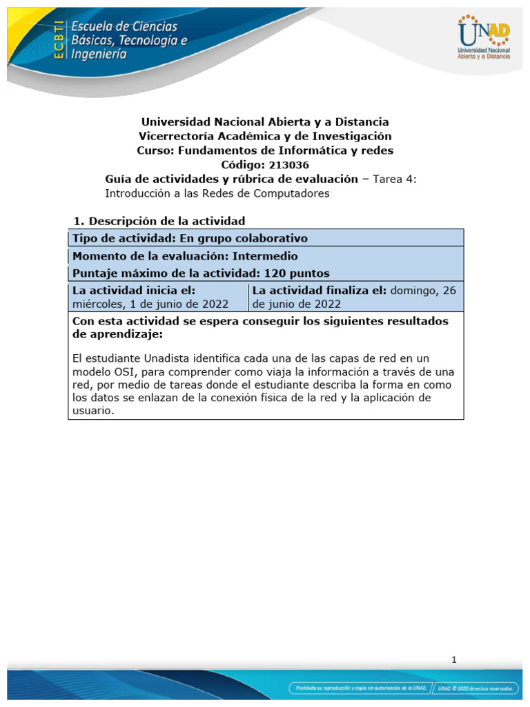 Guia de Actividades y Rúbrica de Evaluación - Tarea 4 - Introducción A Las Redes de Computadores ...