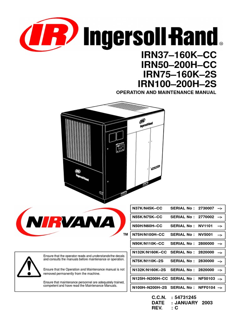 37-160kW Operators Manual | PDF | Valve | Switch