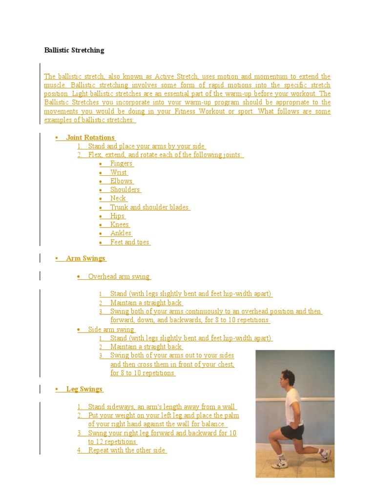 Ballistic Stretching | Download Free PDF | Physical Fitness | Human Anatomy