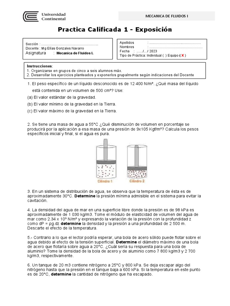 Tarea Grupal I U I Exposicion - Docx MEC FLUIDOS I | PDF | Viscosidad ...