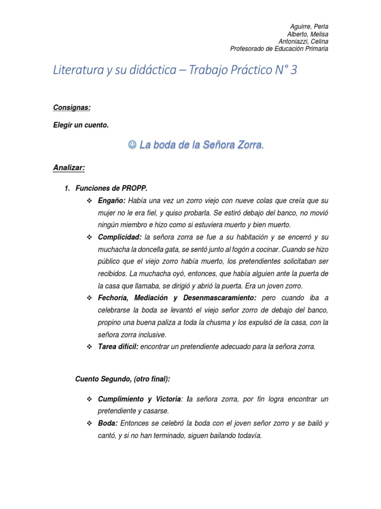 TRABAJO PRÁCTICO N°3 Literatura. Celi Meli Perla | PDF
