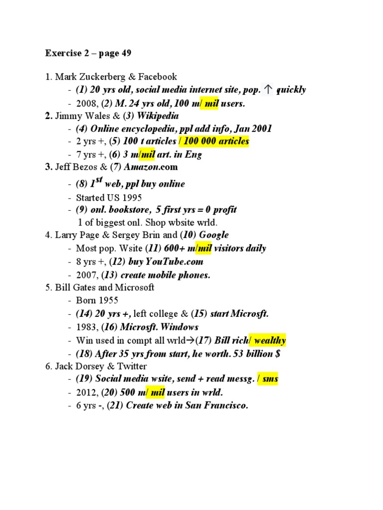 Unit 6 - Answer Key (Full) | PDF