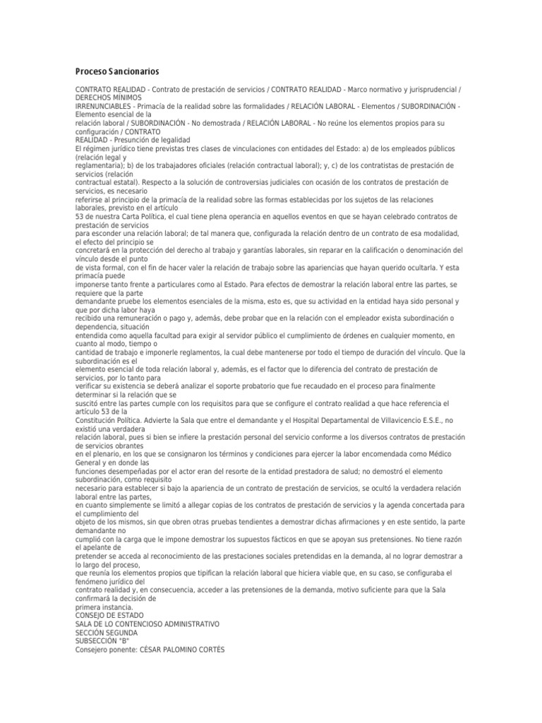 Proceso Sancionatorio | PDF