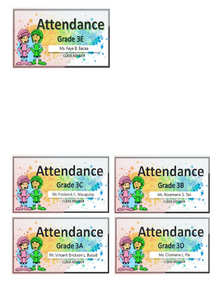 Attendance Notebook | PDF