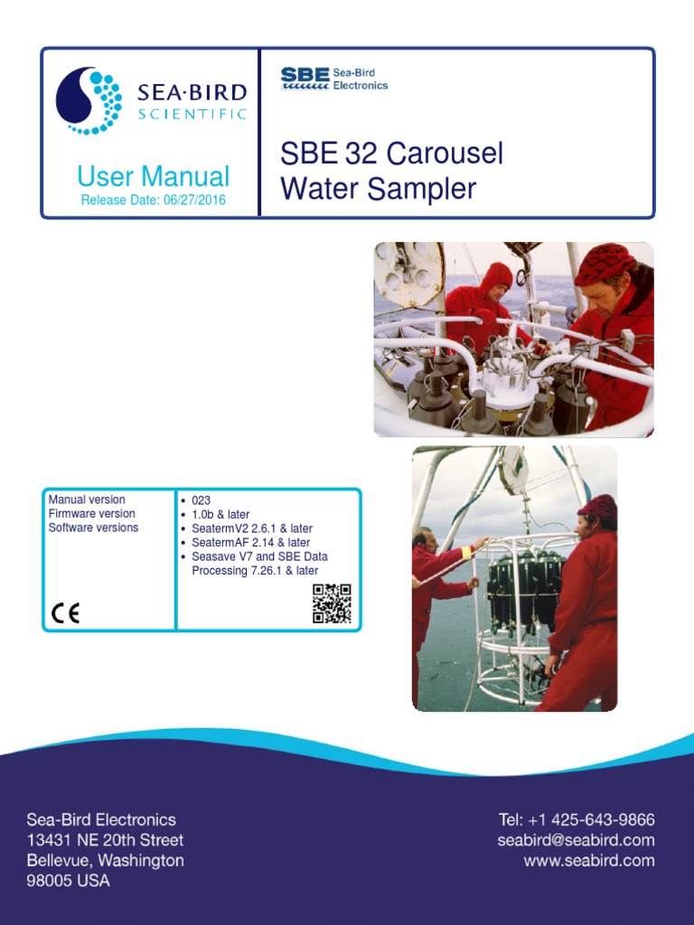 SBE 32 Carousel Water Sampler: User Manual | Download Free PDF | Capacitor | Electrical Connector