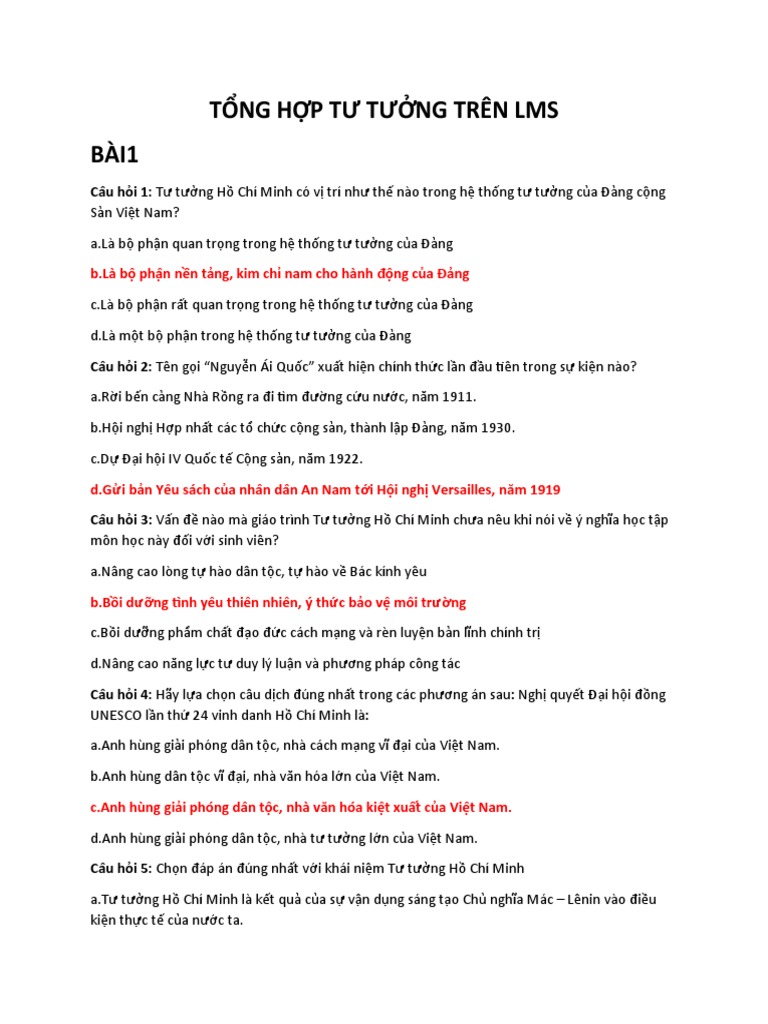 T NG H P Tư Tư NG Trên LMS | PDF