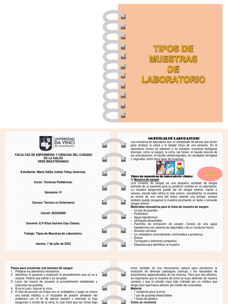 Album Muestras de Laboratorio (Odilia) | PDF
