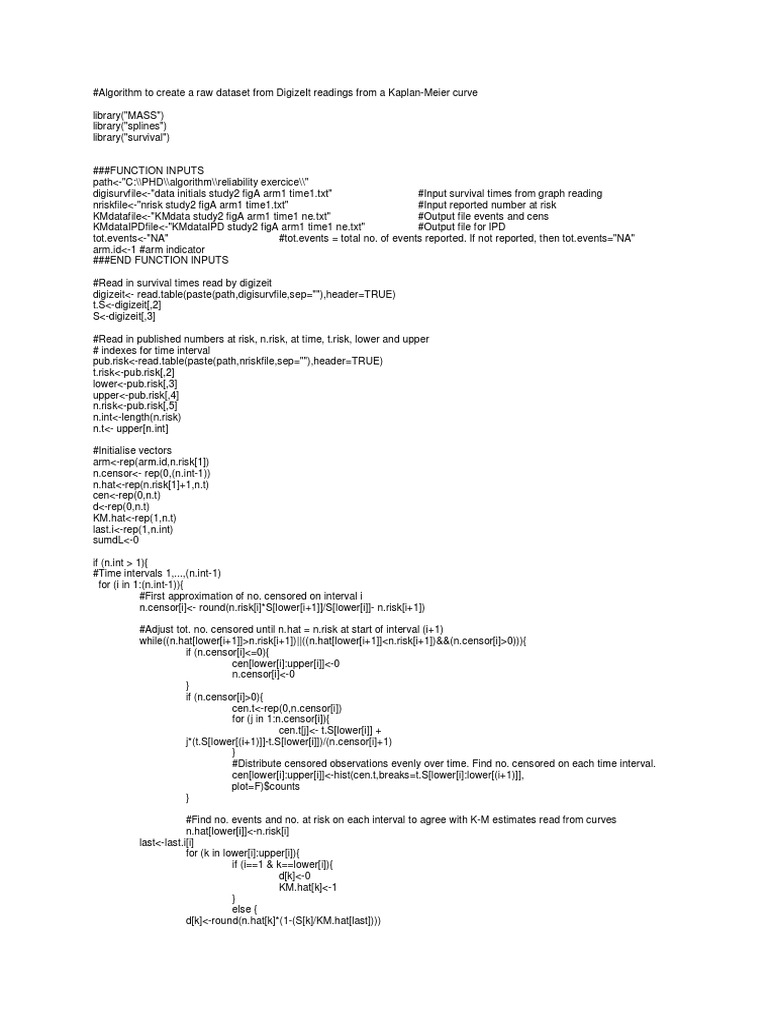 Algorithm To Create A Raw Dataset From DigizeIt Readings From A Kaplan ... Algorithm To Create A Raw Dataset From DigizeIt Readings From A Kaplan ...