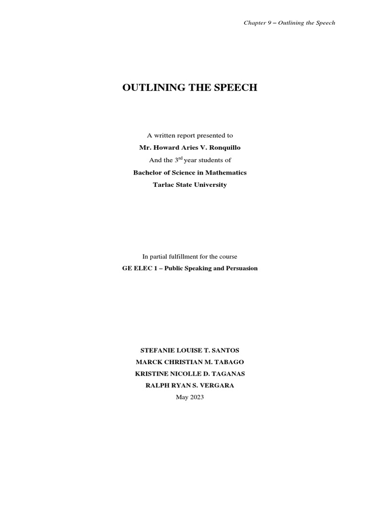 Group 8 Chapter 9 Written Report | PDF