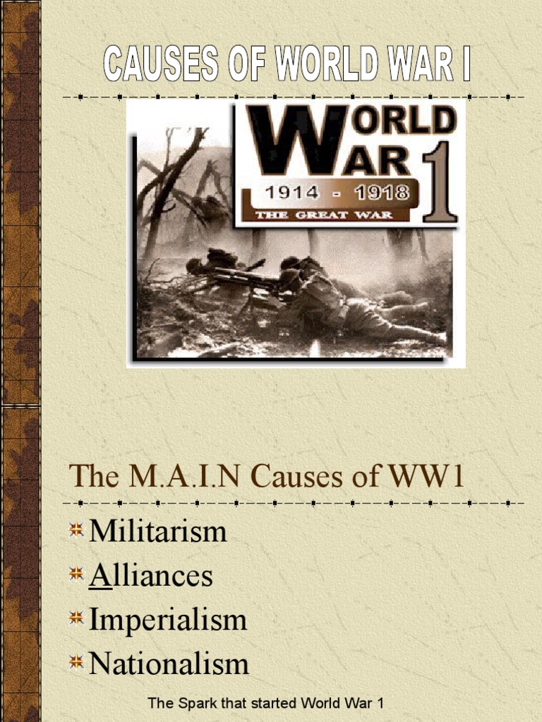 Causes of World War I | PDF | Trench Warfare | World War I