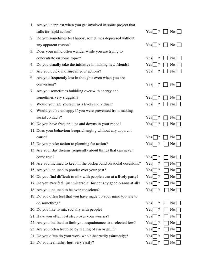 MPI Questionnaire | Download Free PDF | Cognition | Cognitive Science