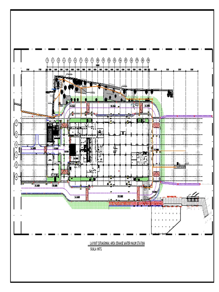 Layout Sewage Water Plan - Halim Station R0 - Update 24-08-2023 | PDF