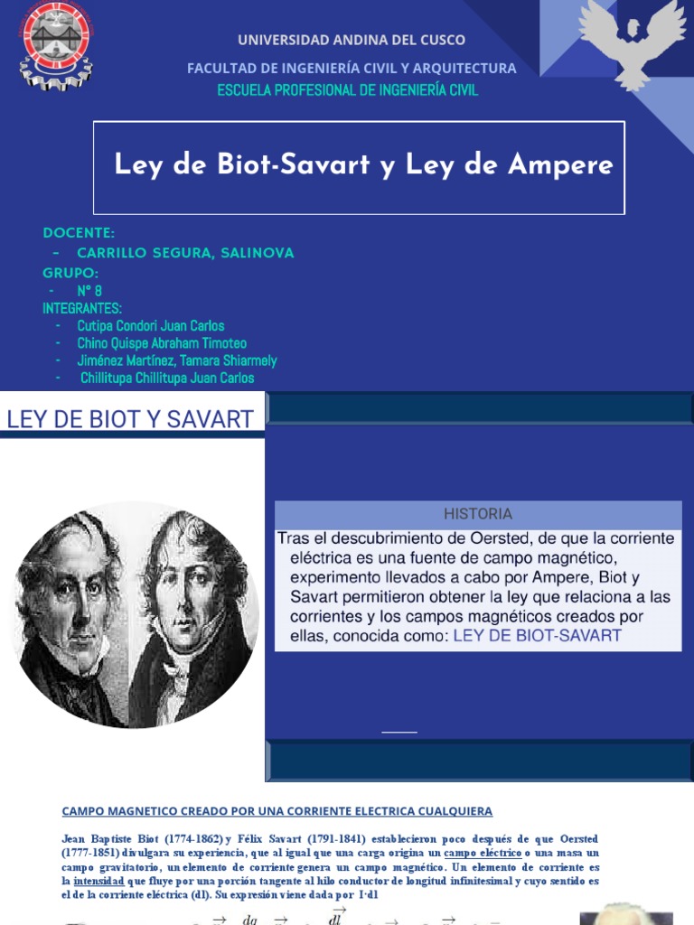 Ley de Biot-Savart y Ley de Ampere | PDF