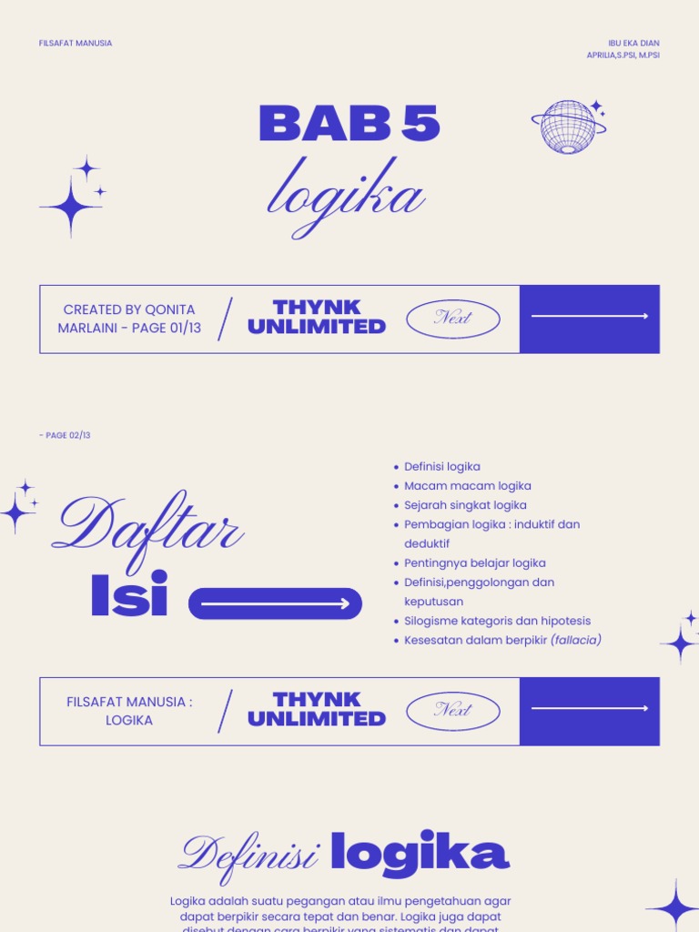 Bab 5 - Logika - Qonita Marlaini | PDF