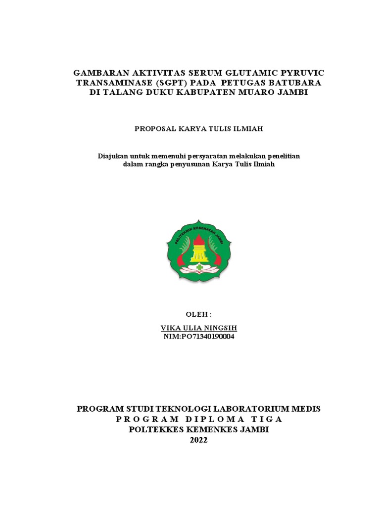 Proposal Vika Edit | PDF | Teknologi & Rekayasa