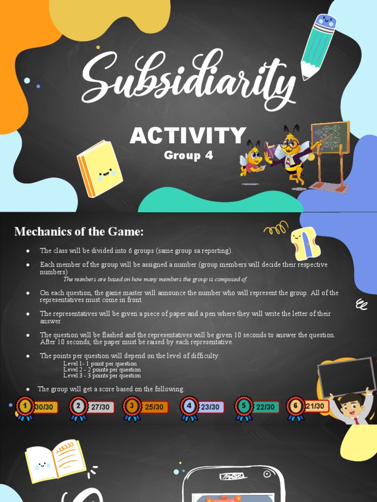 Subsidiarity Activity | PDF