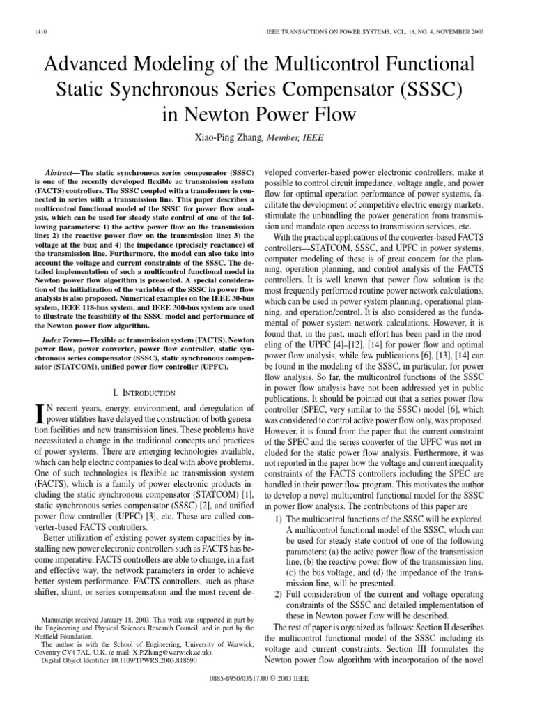 Advanced Modeling Of The Multicontrol Functional Static Synchronous