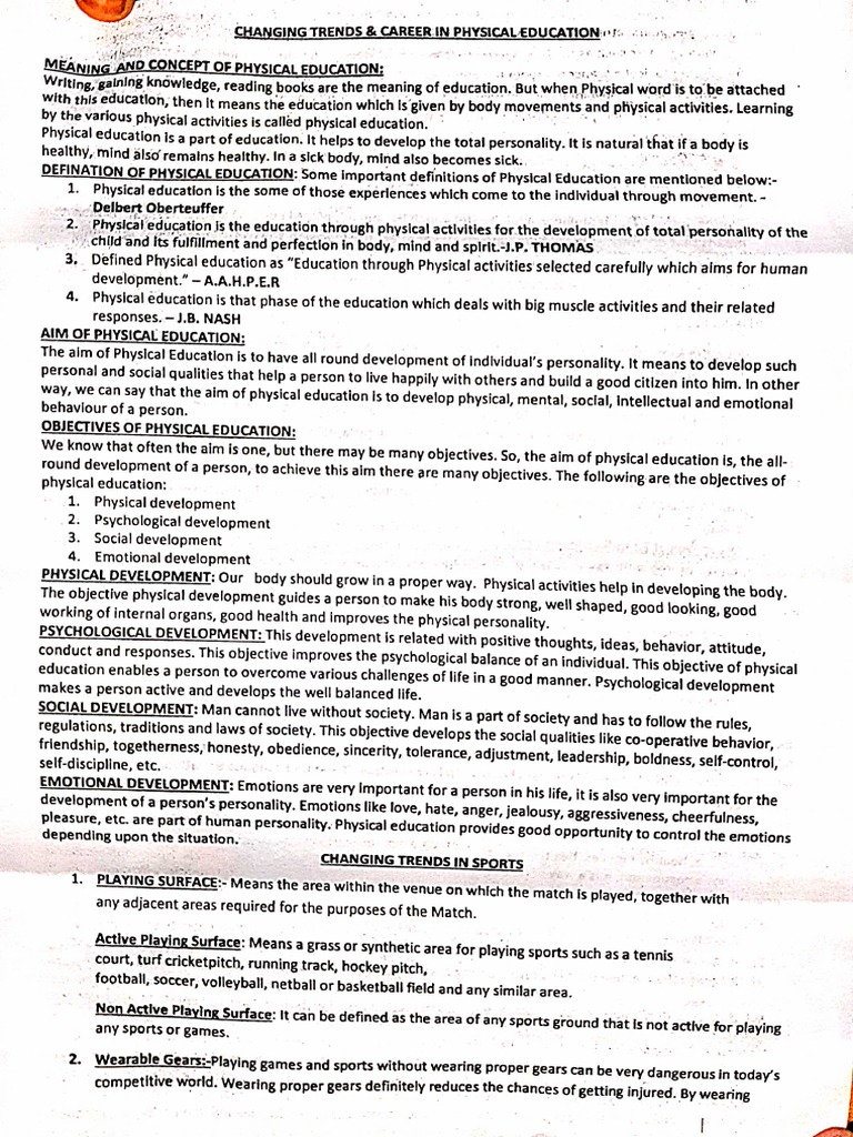 Phe Notes of Class11 BBL Unit-1&2 | PDF