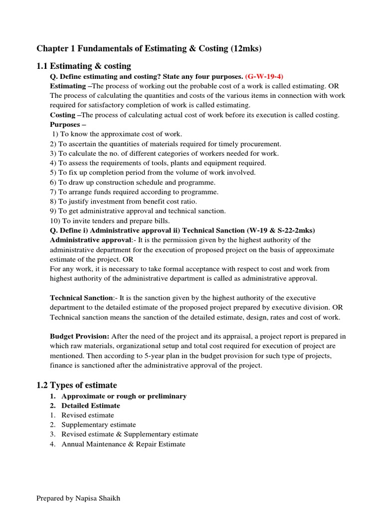 Eac Chapter 1 Notes Pdf Length Volume