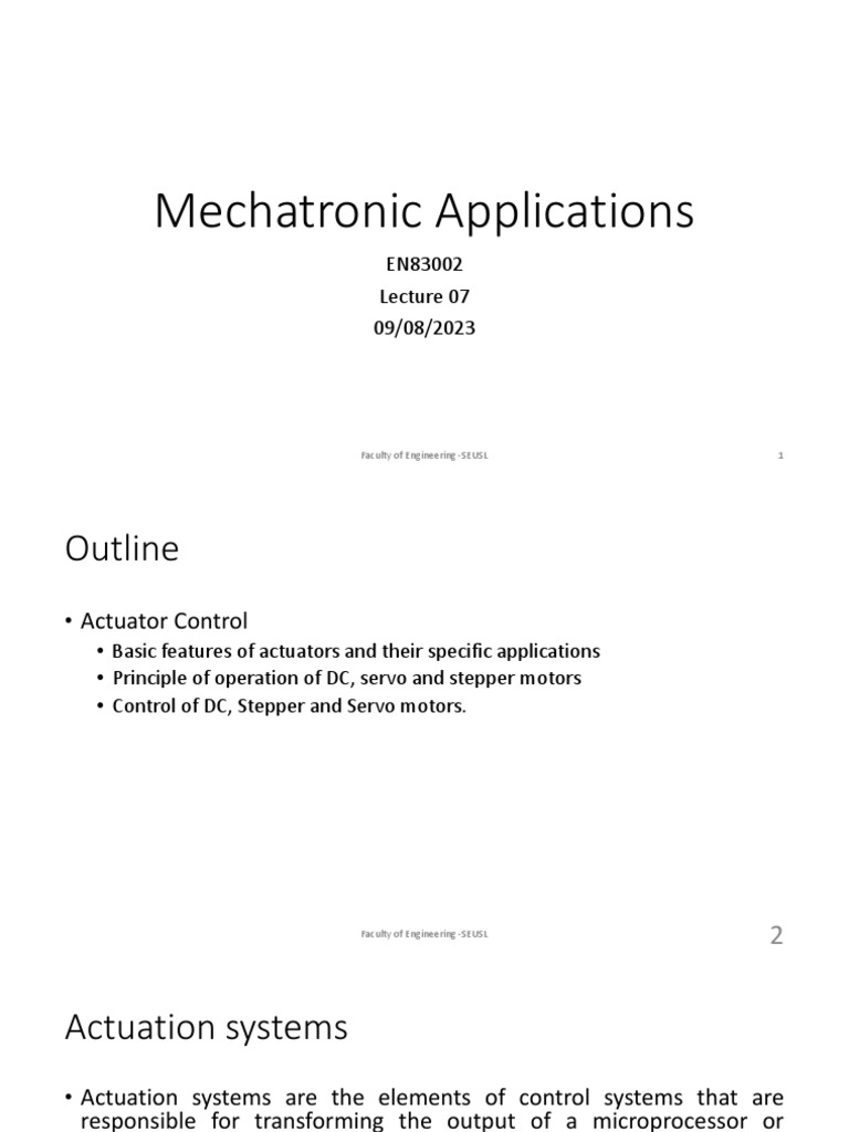 Lecture 07 | PDF | Actuator | Relay Lecture 07 | PDF | Actuator | Relay
