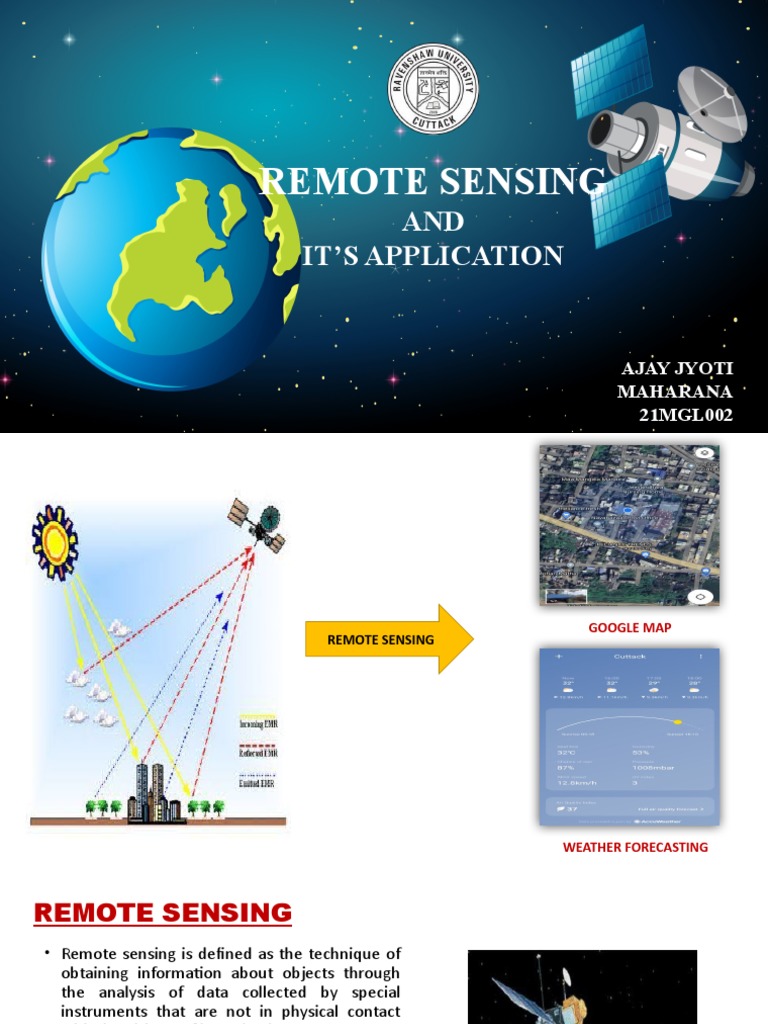 Elements of Remote Sensing and It's Application | PDF