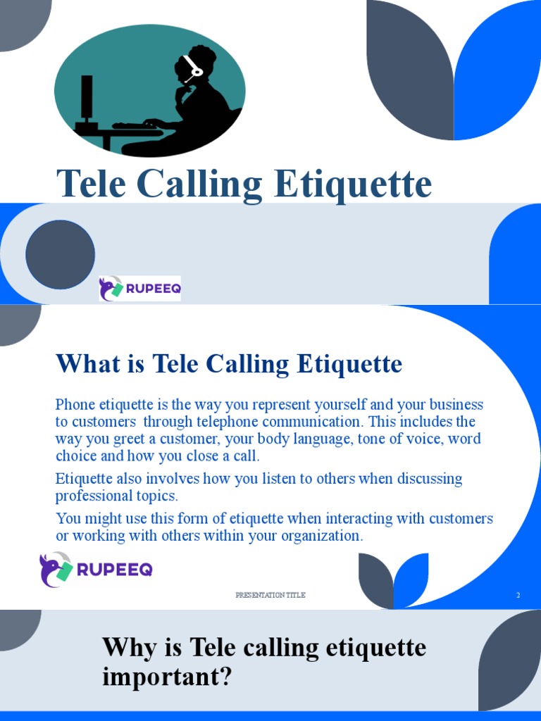 Telecaller Etiquette | PDF | Conversation | Etiquette