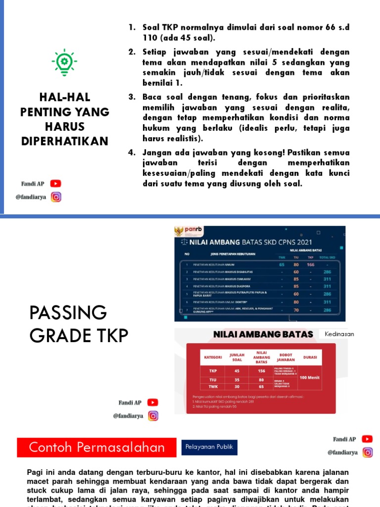 TIPS TRIK Menjawab Soal TKP by Fandi AP | PDF | Karier & Perkembangan