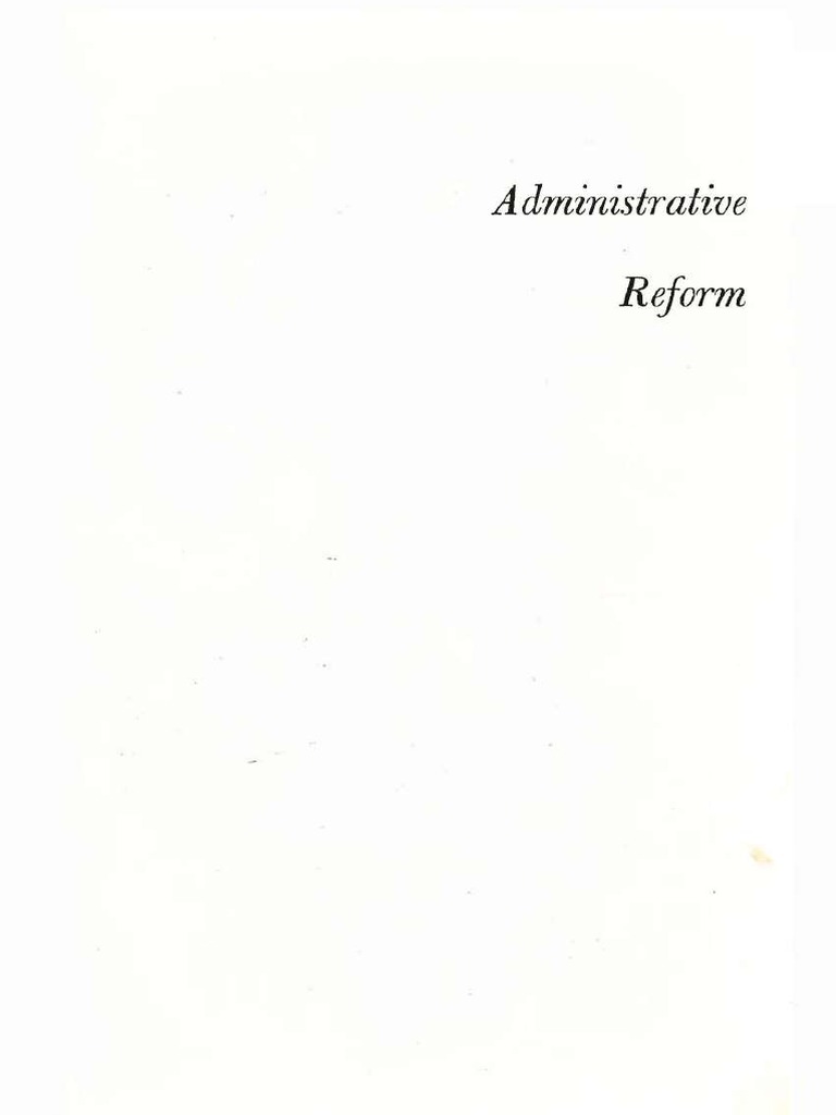BAB III - Administrative Reform-Gerald E. Caiden | PDF