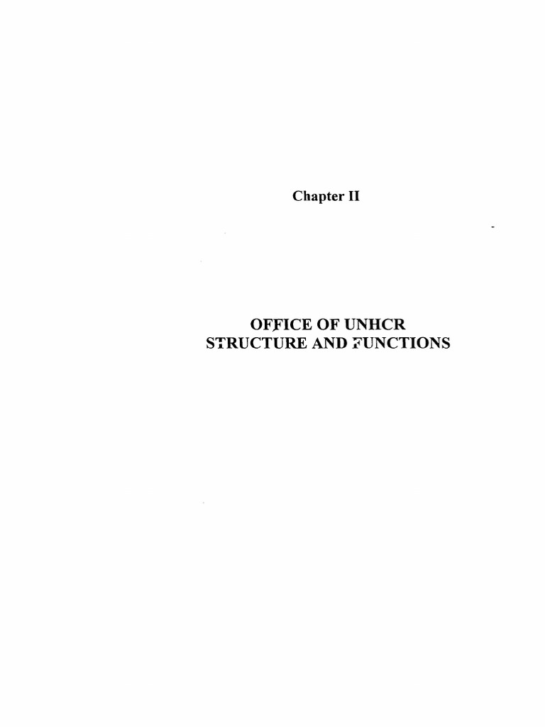 Office of UNHCR Structure and Functions | PDF | Refugee | Asylum Seeker