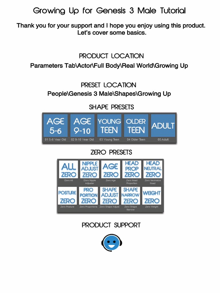Growing Up Genesis 3 Male Tutorial | PDF