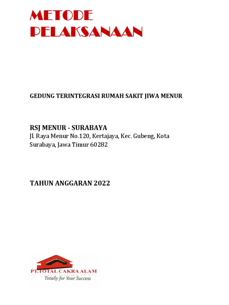 METODE RSJ Menur | PDF