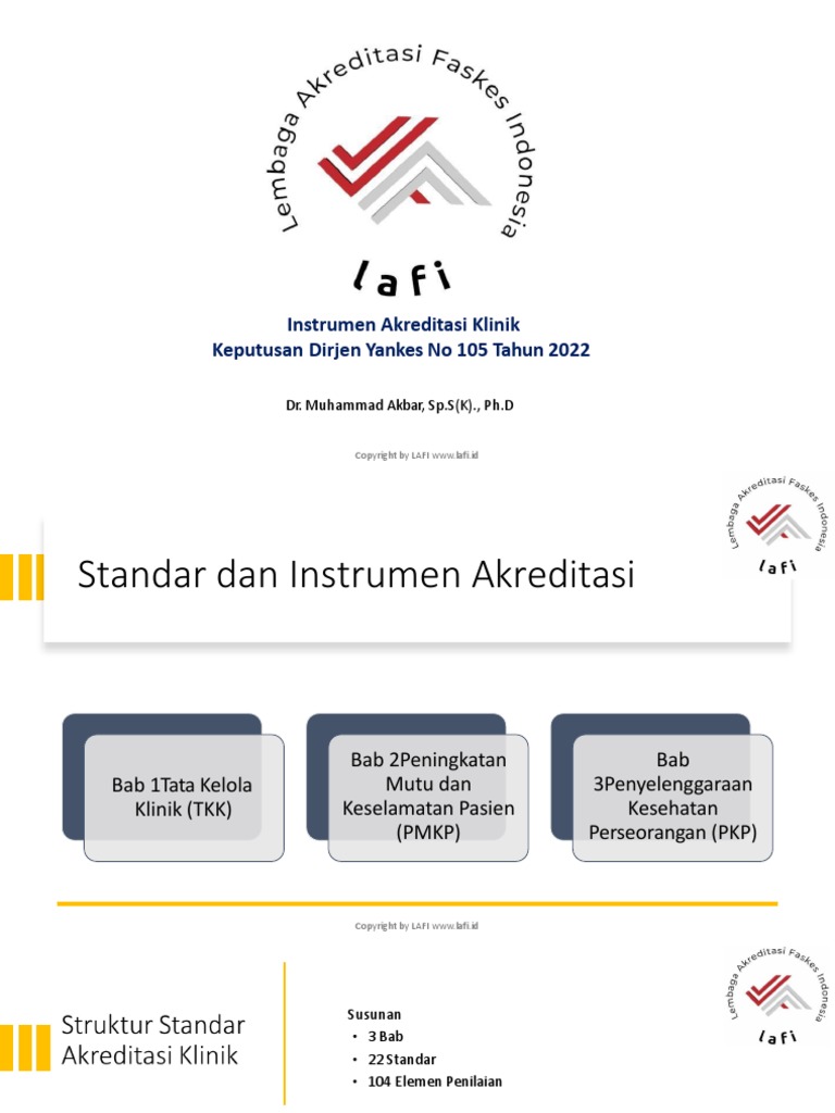 Instrumen Akreditasi Klinik LPA LAFI Standar 2 | PDF