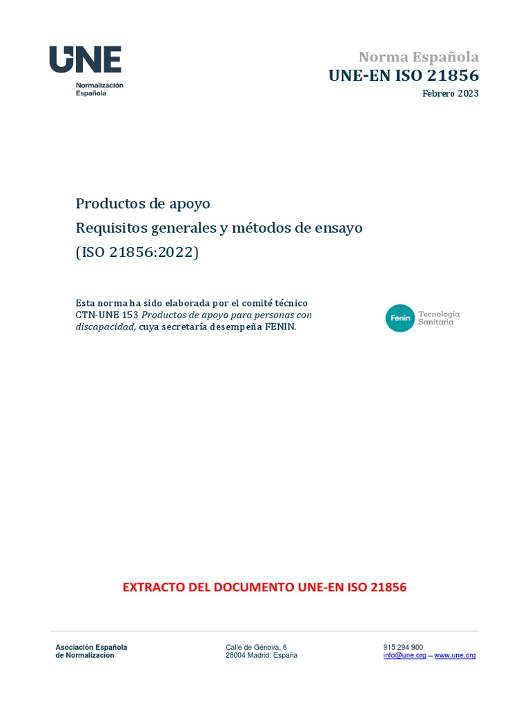 (Ex) Une-En Iso 21856 2023 | PDF | Esterilización (Microbiología ...
